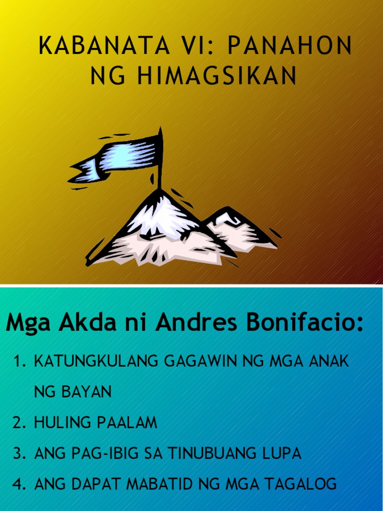 Panitikan Sa Panahon NG Himagsikan | PDF