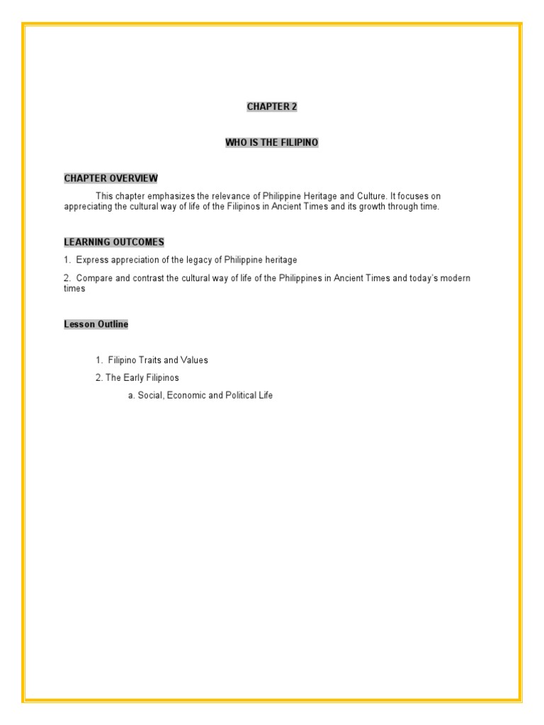 Filipino Culture and Identity | PDF | Philippines