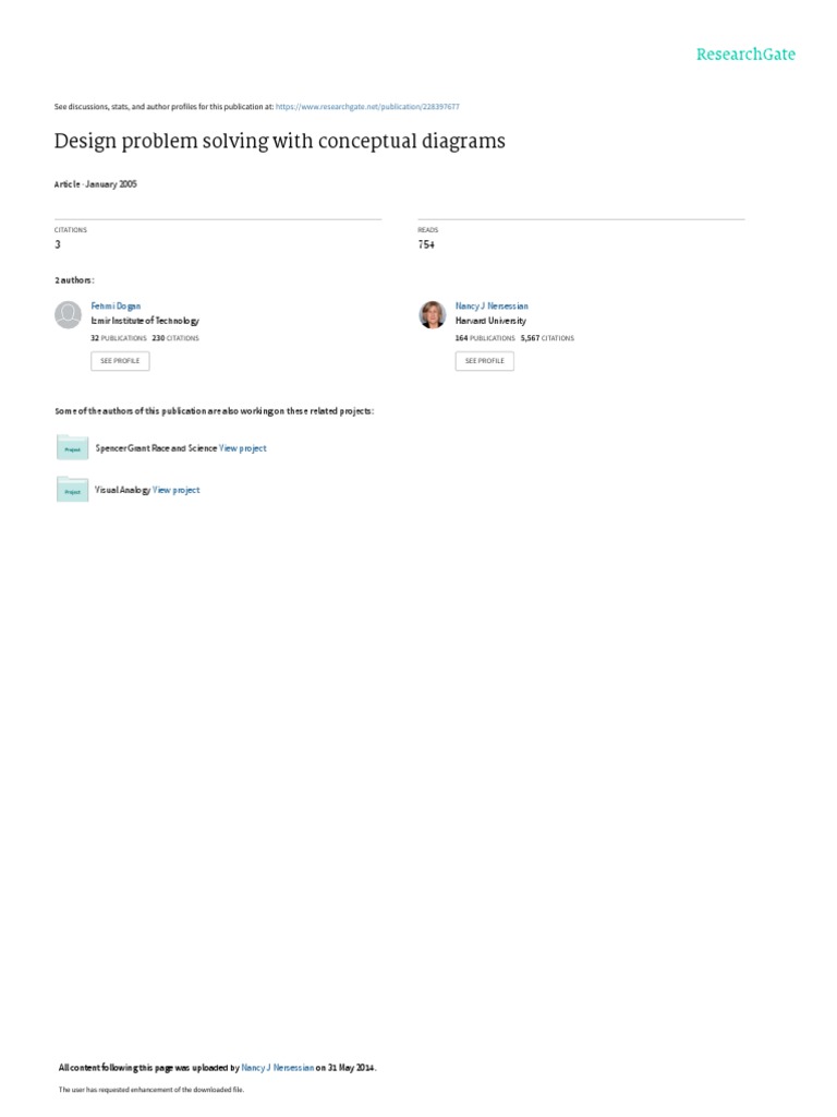Design Problem Solving With Conceptual Diagrams | PDF | Design | Thought