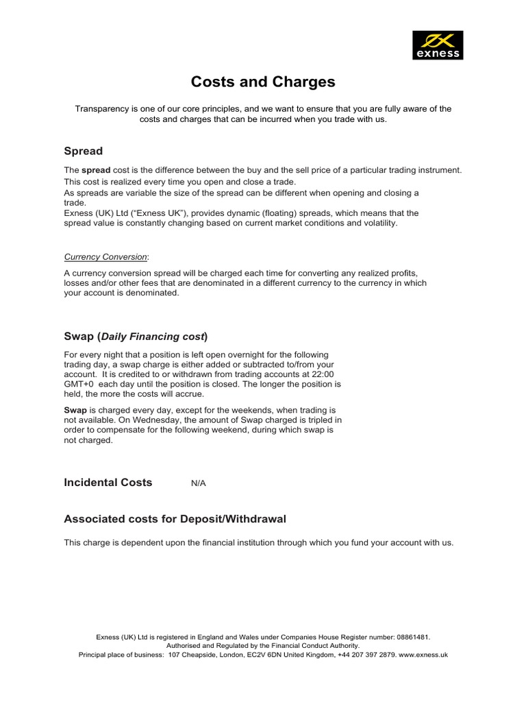 Costs and Charges | PDF | Swap (Finance) | Business