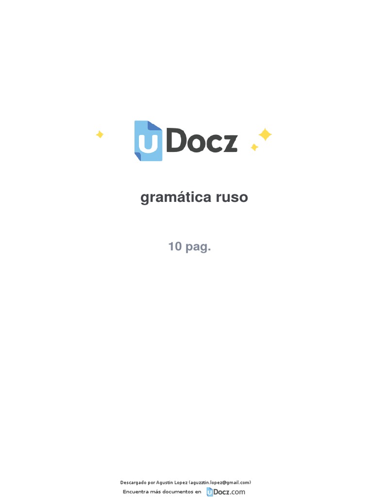Gramatica Ruso 1 Downloable | PDF | Consonante | Lingüística