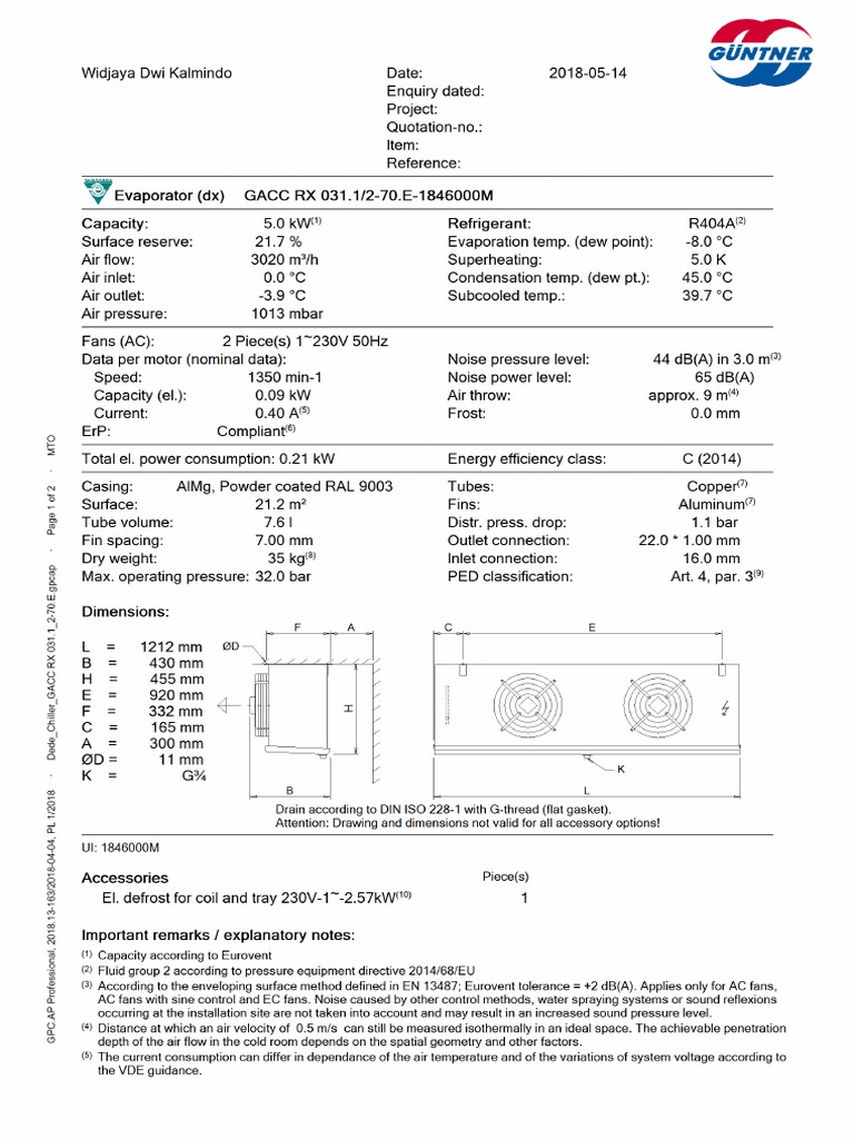 Dede - Chiller - GACC RX 031.1 - 2-70.E | PDF