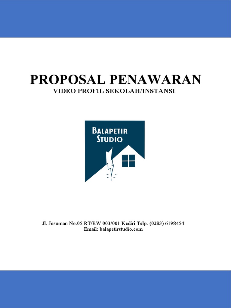 Proposal Penawaran Video Profil Dinas | PDF | Bisnis