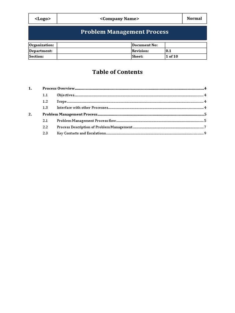 ITIL Problem Management Process | PDF | Business | Information Technology