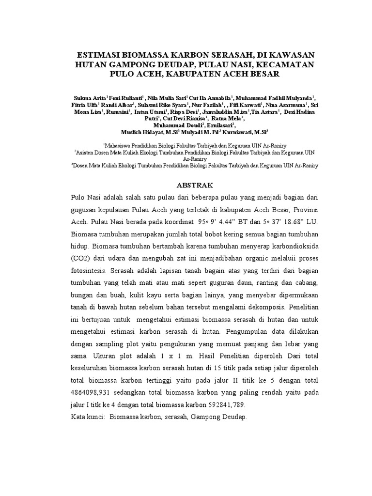 Klp. 14 Serasah Fix | PDF