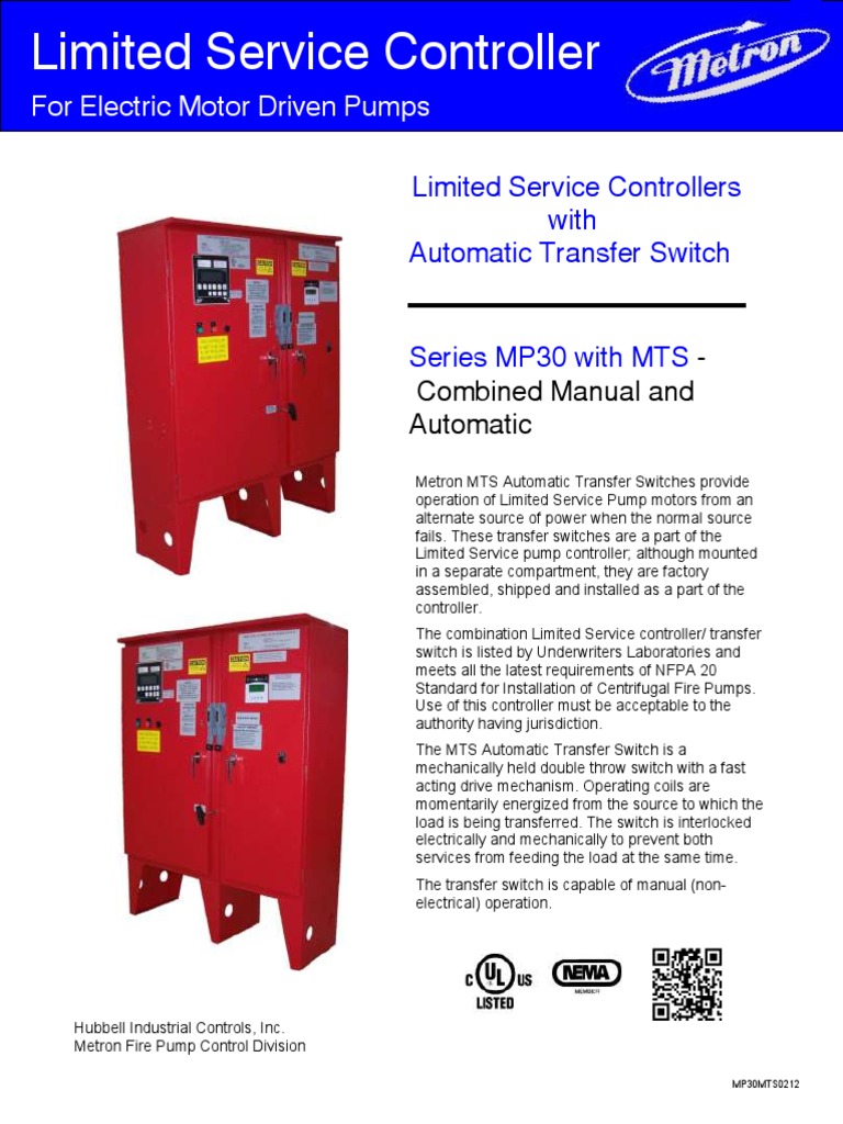 METRON M30 MTS-Specifications | PDF | Switch | Pump
