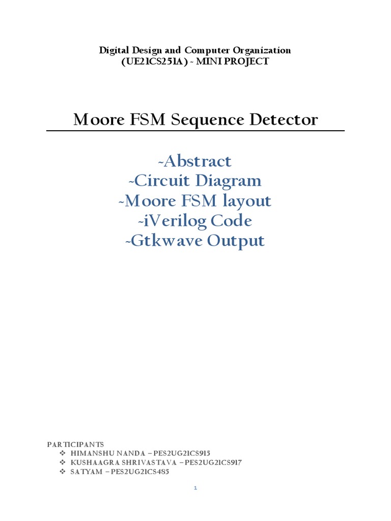 Digital Design and Computer Organization Project Final Presentation ...