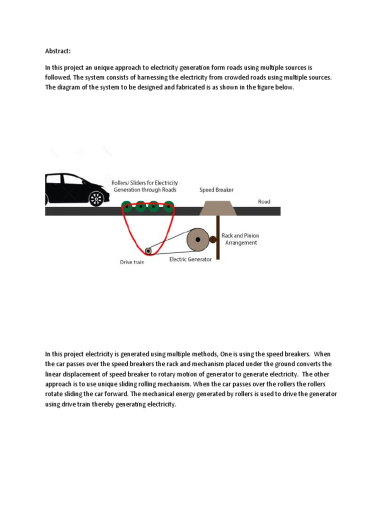 Electricity Generation Form Road Using Speed Breakers and Sliding ...