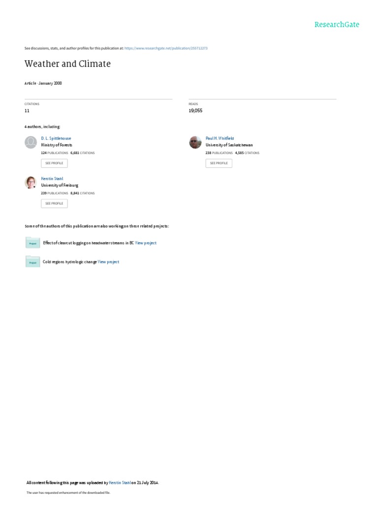 Weather and Climate | PDF | Climate | Sky