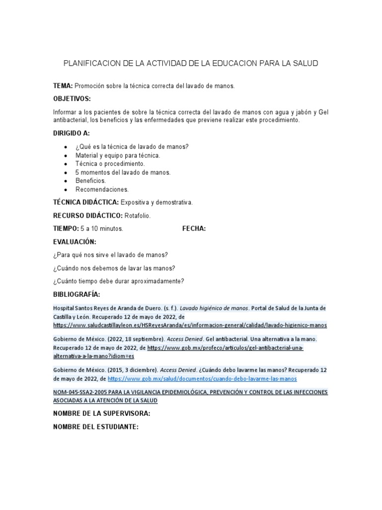 Guion de Charla Del Lavado de Manos | PDF | Lavado de manos | Enfermedades y trastornos