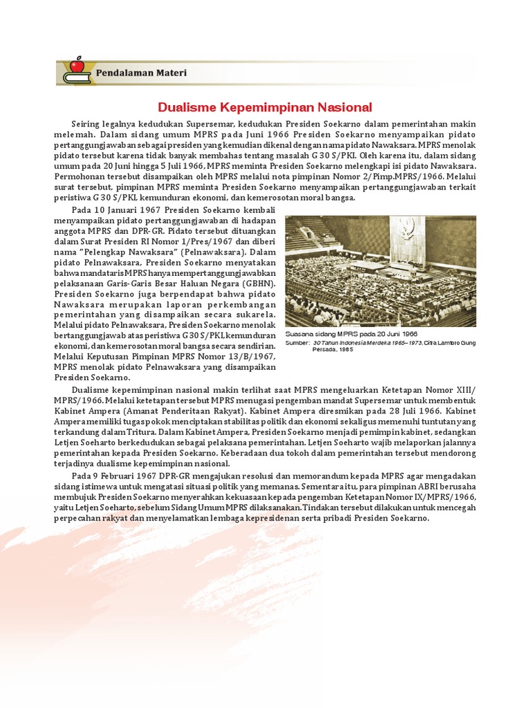 Dualisme Kepemimpinan Soekarno-Soeharto | PDF