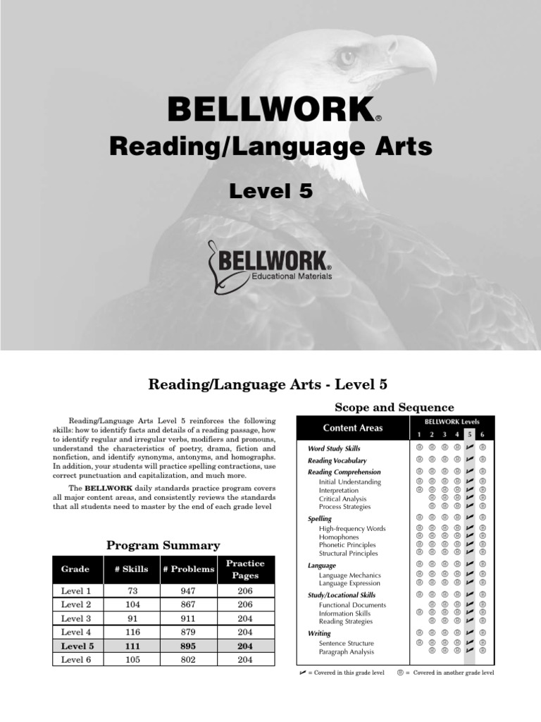 Bell Work | PDF | Word | Reading Comprehension