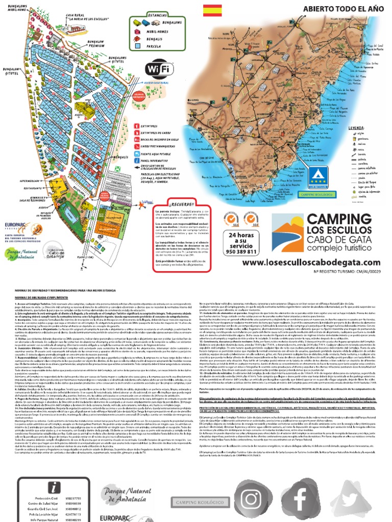 Plano Camping Los Escullos | PDF