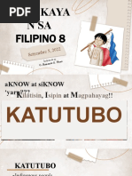 Filipino Grade 8 1st Quarter | PDF