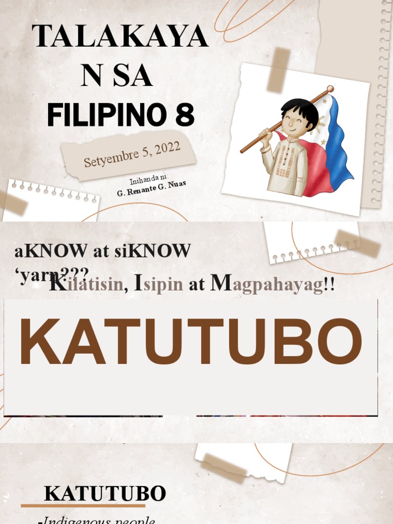 Aralin 1 Lesson-1 Filipino-8 - PPT | PDF