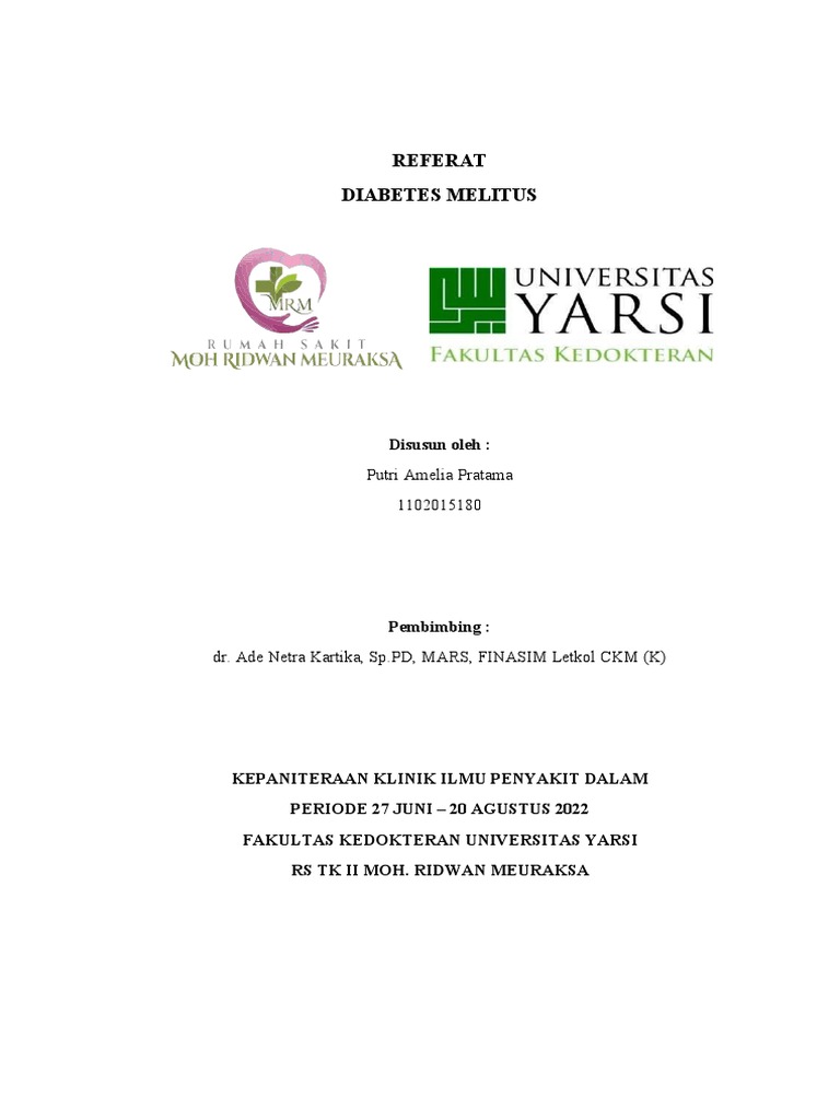 (PDF) Lapkas Refret DM Putri Amelia Pratama | PDF