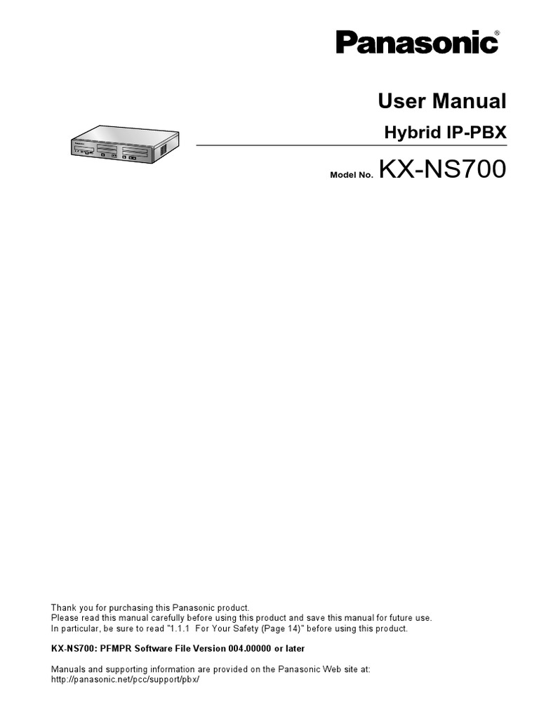 KX NS700 | PDF | Session Initiation Protocol | Ac Power Plugs And Sockets