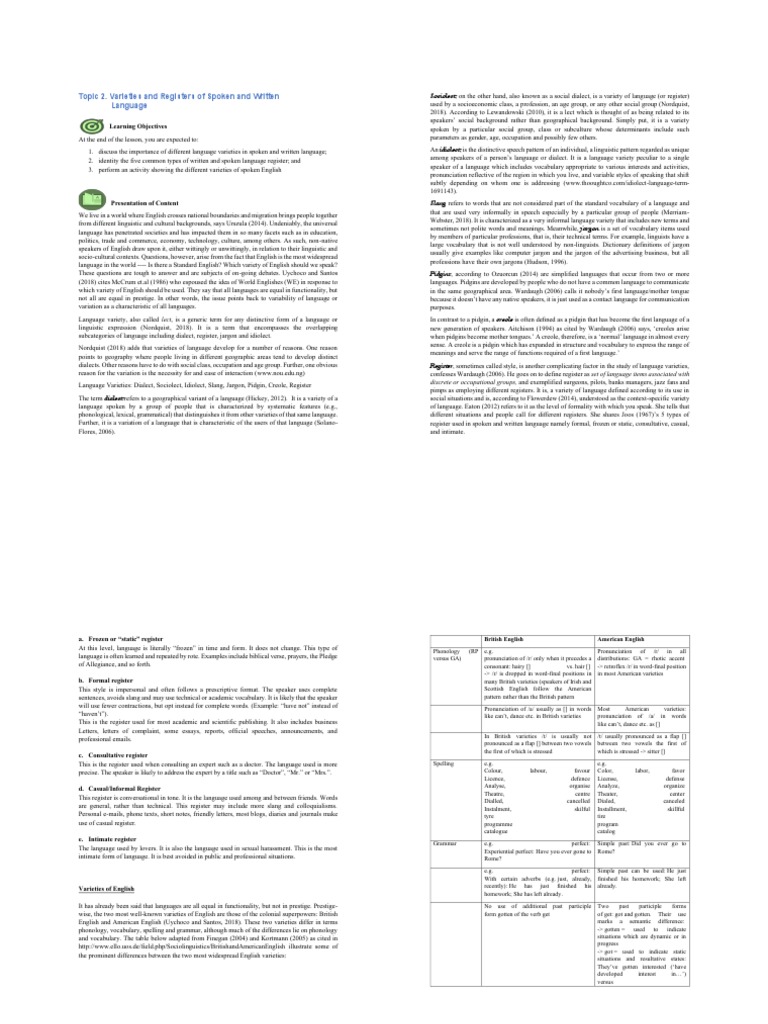 Unit 2 - Topic 2 | PDF