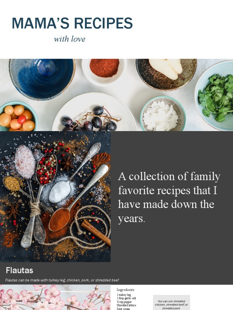 Mama's Recipe Book | PDF | Dumpling | Western Cuisine