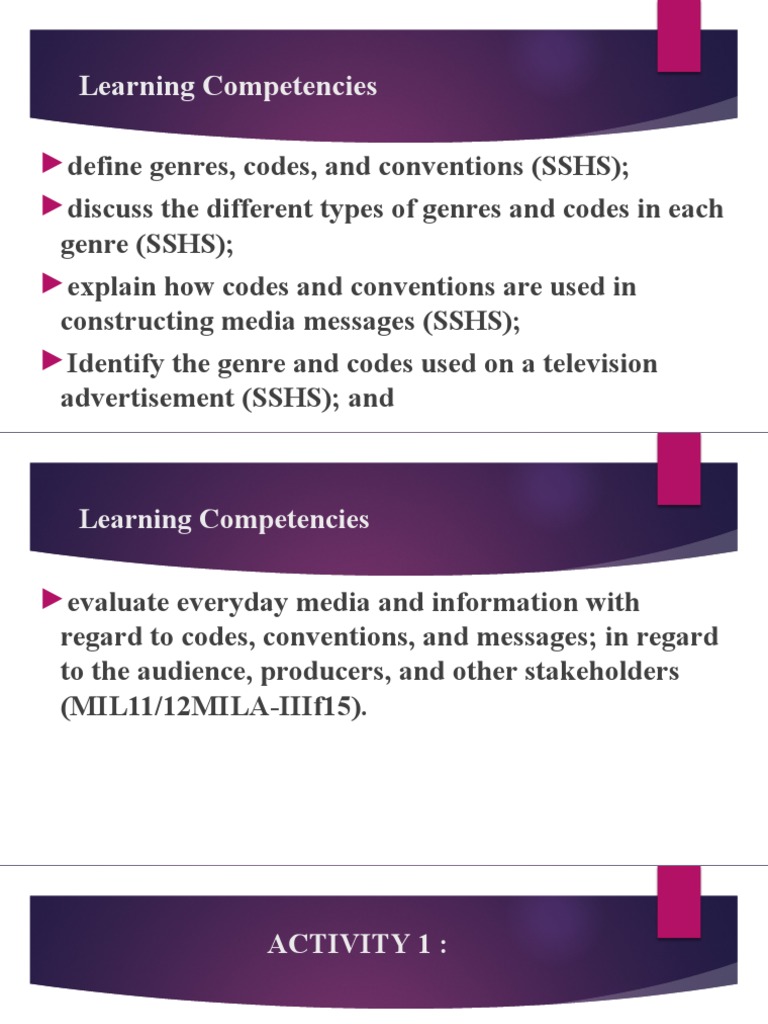 7.MIL 6. Media and Information Languages (Part 1) - Genre, Codes and ...