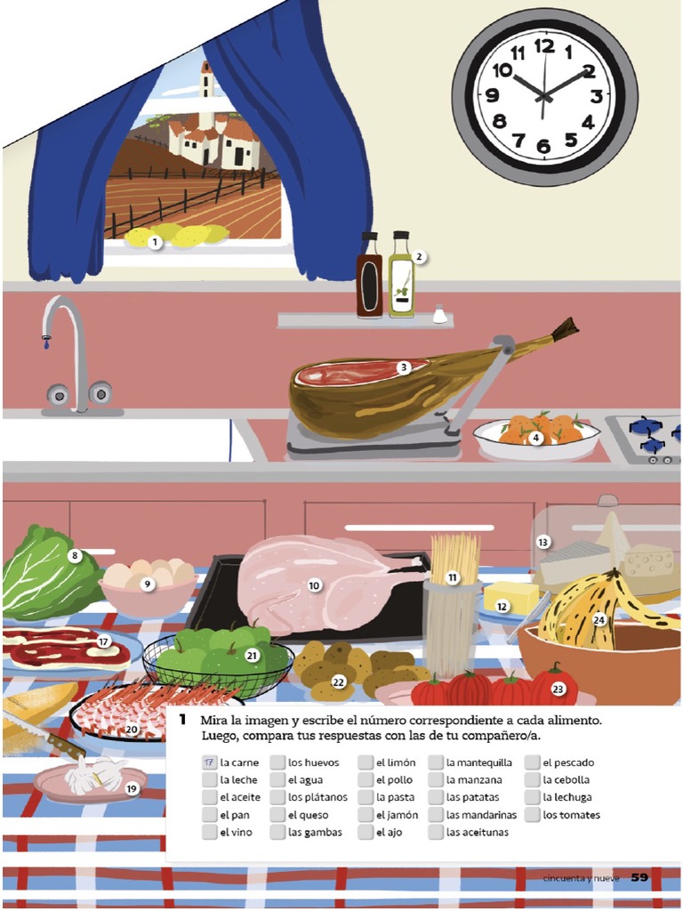 Comida Números | PDF