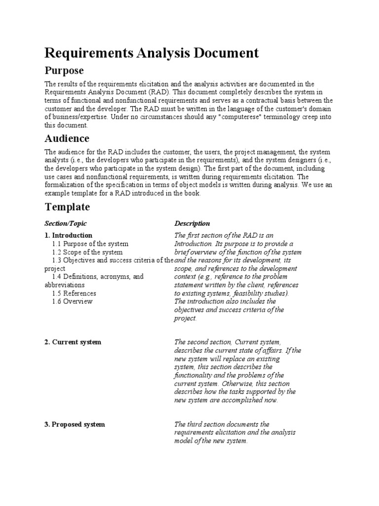 Requirements Analysis Document: Purpose | PDF | Use Case | Information ...