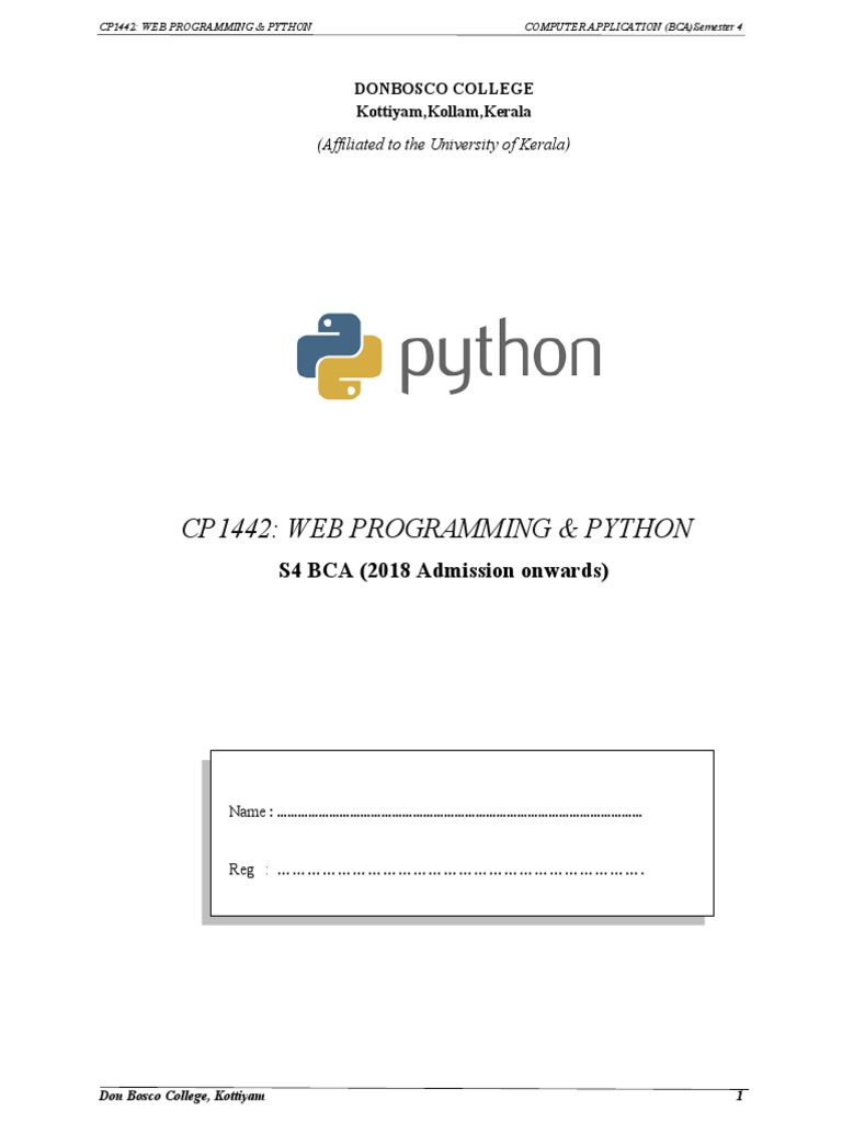 Python Final Notes | PDF | Data Type | Variable (Computer Science)