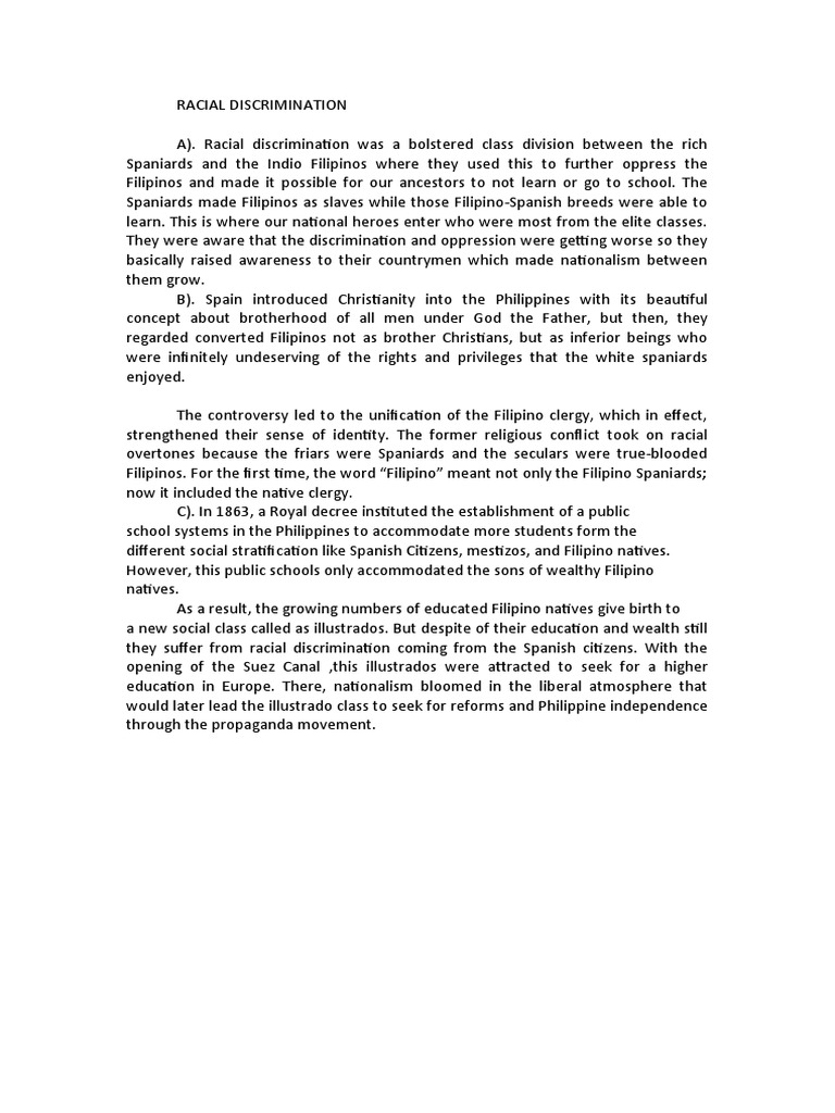 Racial Discrimination | PDF | Social Science