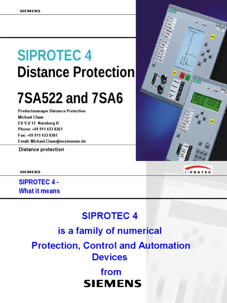 SIPROTEC 4: Distance Protection Guide | PDF | Computer Engineering | Electricity