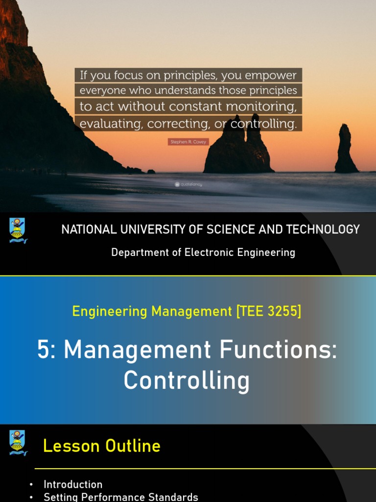 Engineering Management 5 - Controlling | PDF | Lean Manufacturing ...