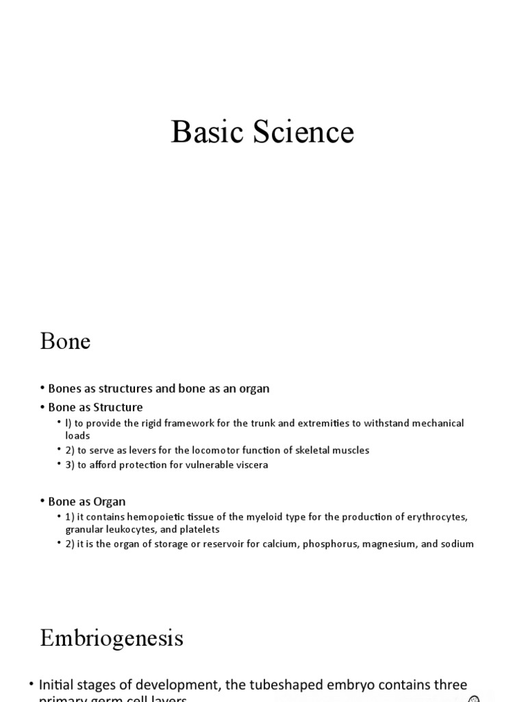 Basic Science | PDF | Bone | Osteoblast