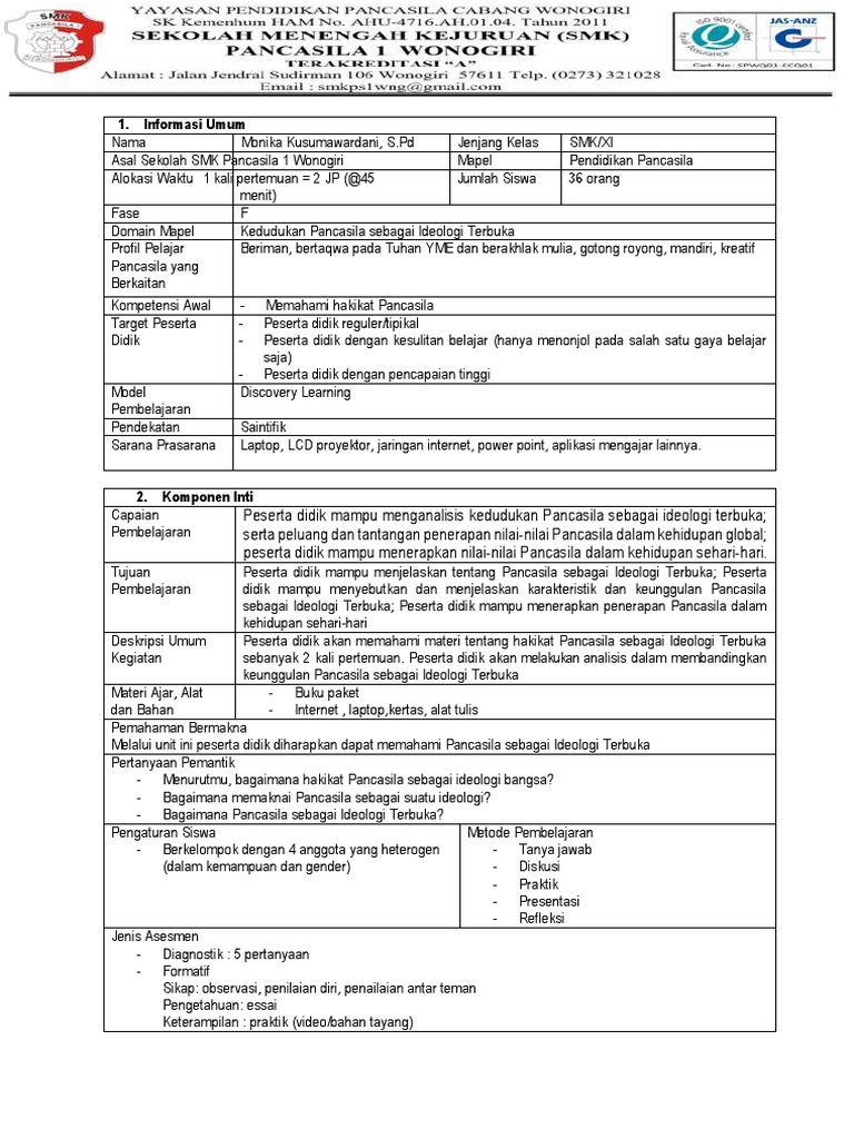 Modul PKN Monika | PDF