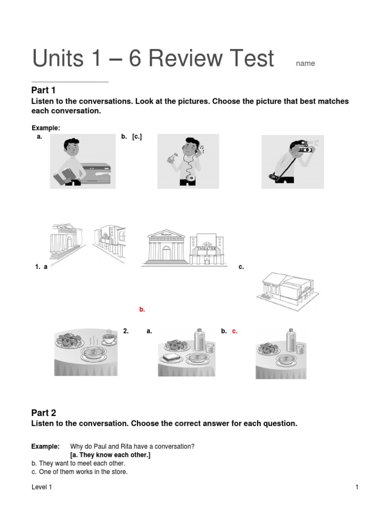 Tran Thanh Lam - Top Notch 1 Units 1-6 Assessment | PDF | Cuisine | Foods