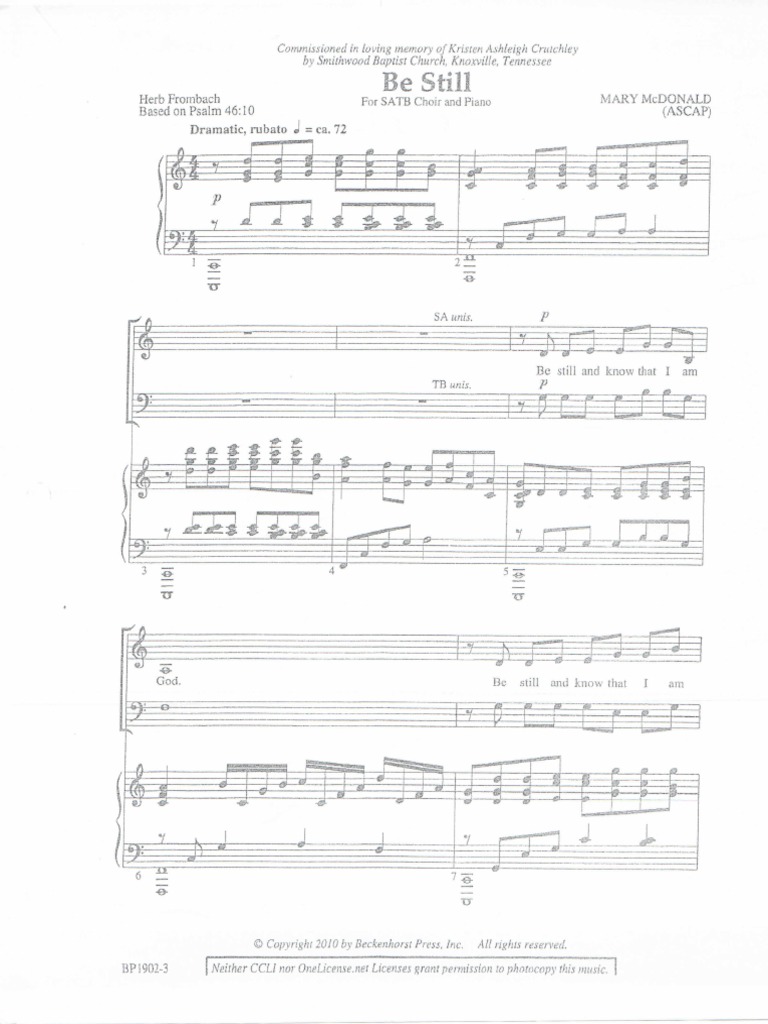 Be Still | PDF