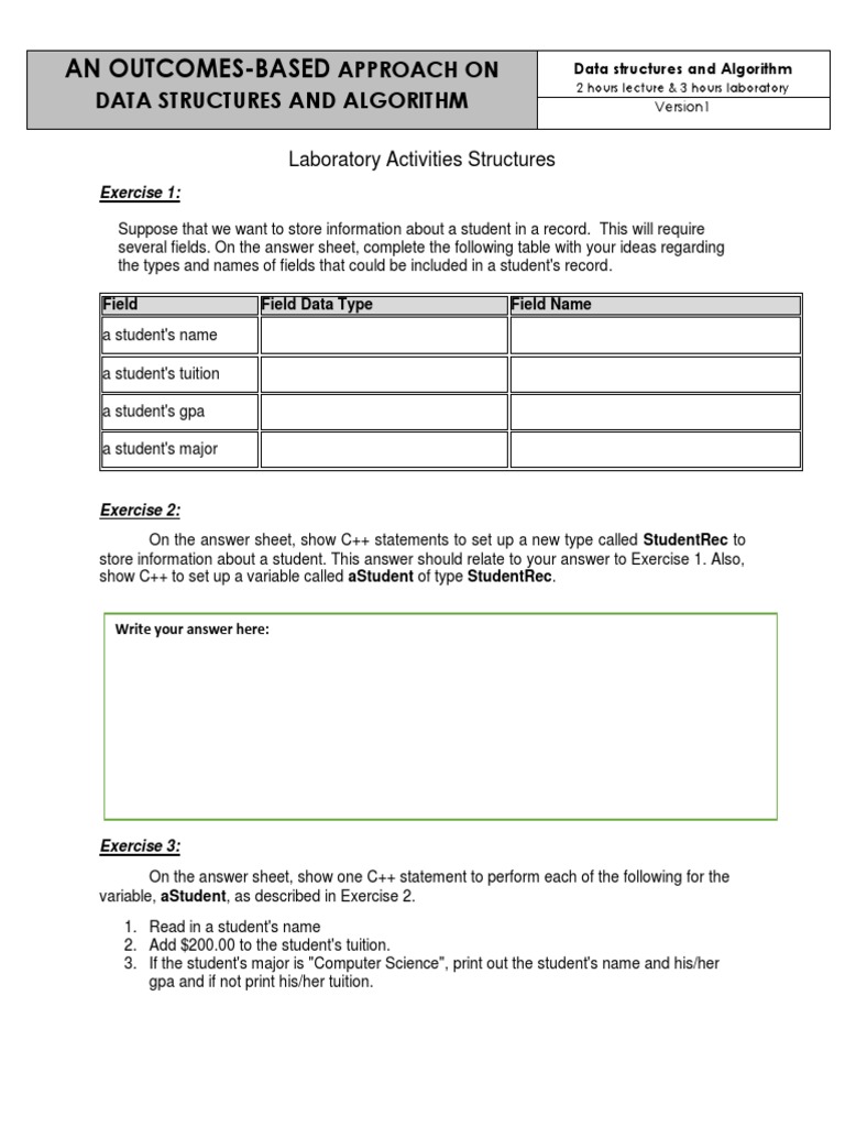 Laboratory Activities Structures | PDF | Mobile App | C++