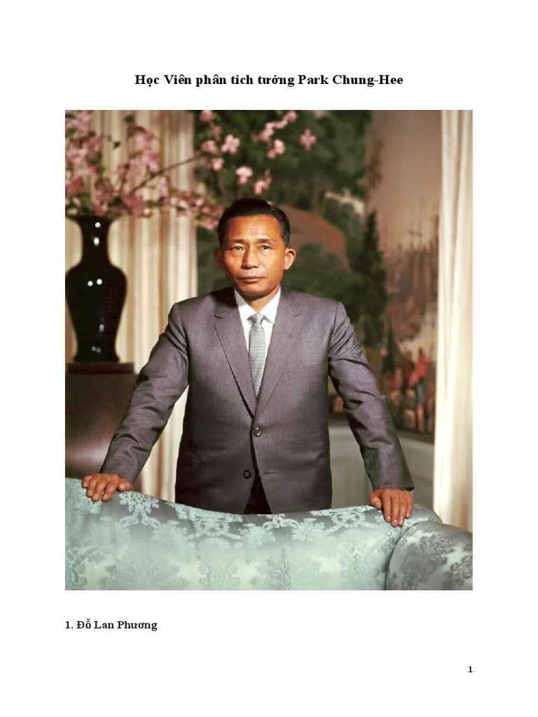 HV Phân Tích Tư NG Park Chung - Hee | PDF