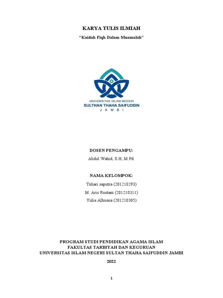 Makalah Kelompok 7 Fiqh Ii | PDF