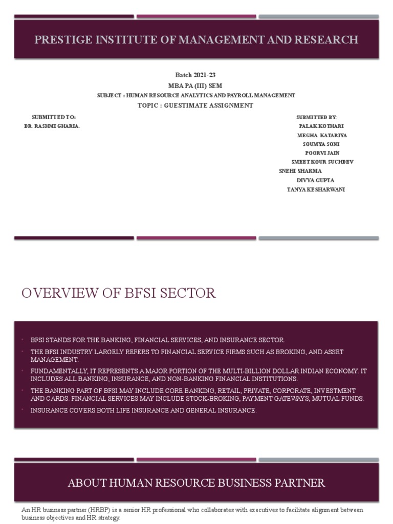 Hra PM Presentation | PDF | Financial Services | Business