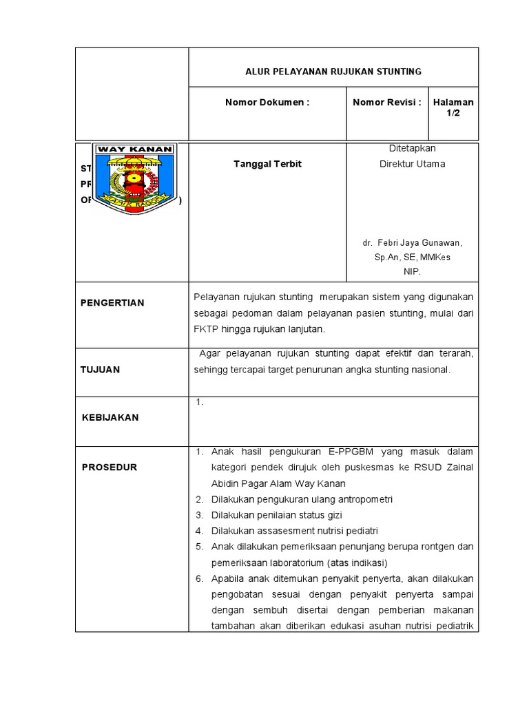 Spo Alur Rujukan Stunting | PDF