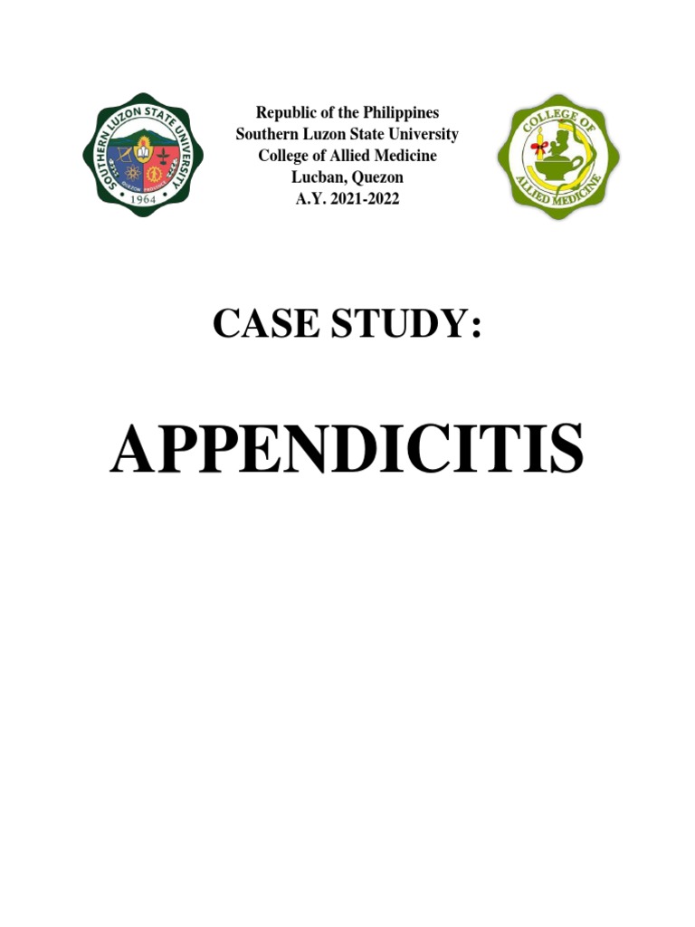 Case Study on Appendicitis Management | PDF | Wellness