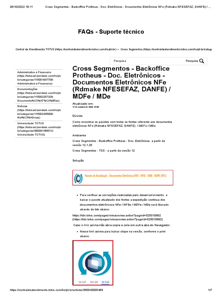 NFe Protheus documentos | PDF | Programas | Informática