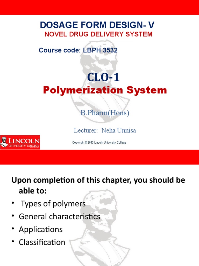 Novel Polymer-Based Drug Delivery Systems: Classification, Properties and Applications of ...
