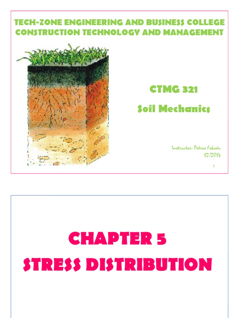 Stress Distribution in Soils: Concepts of Total Stress, Effective ...