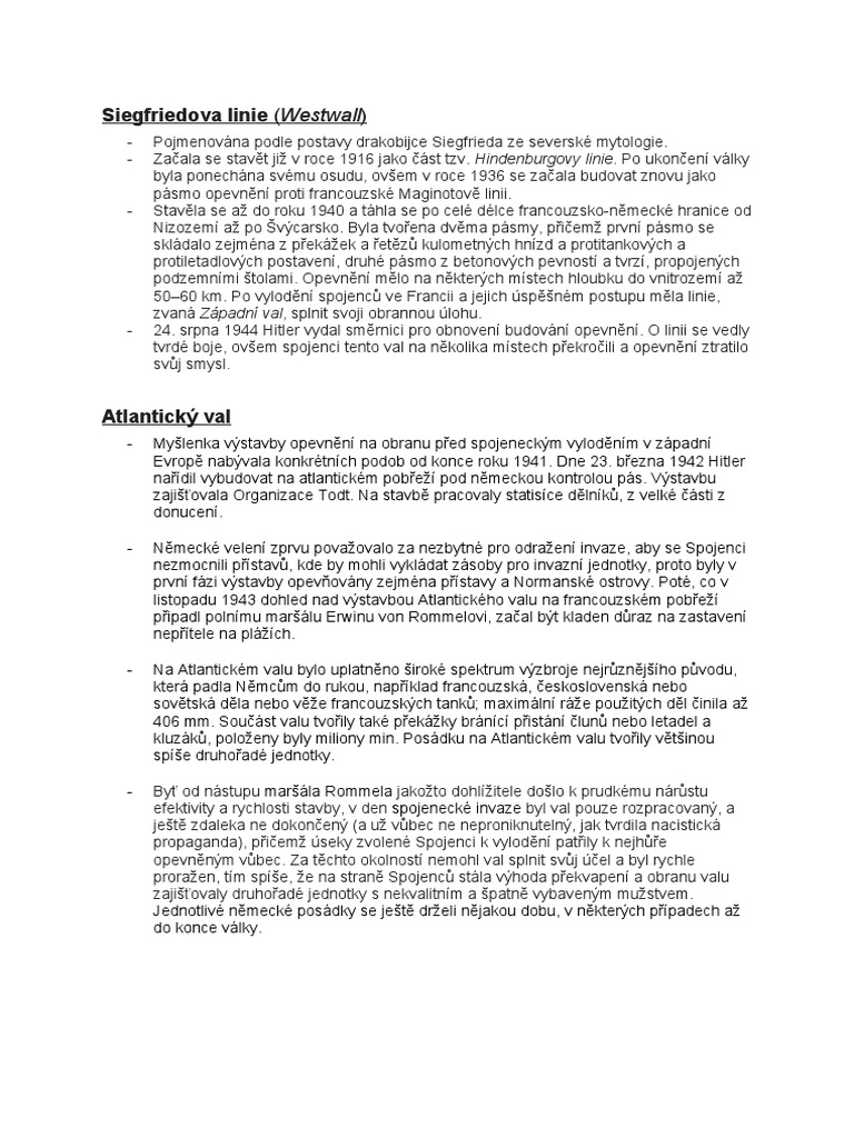 Obranné Linie | PDF