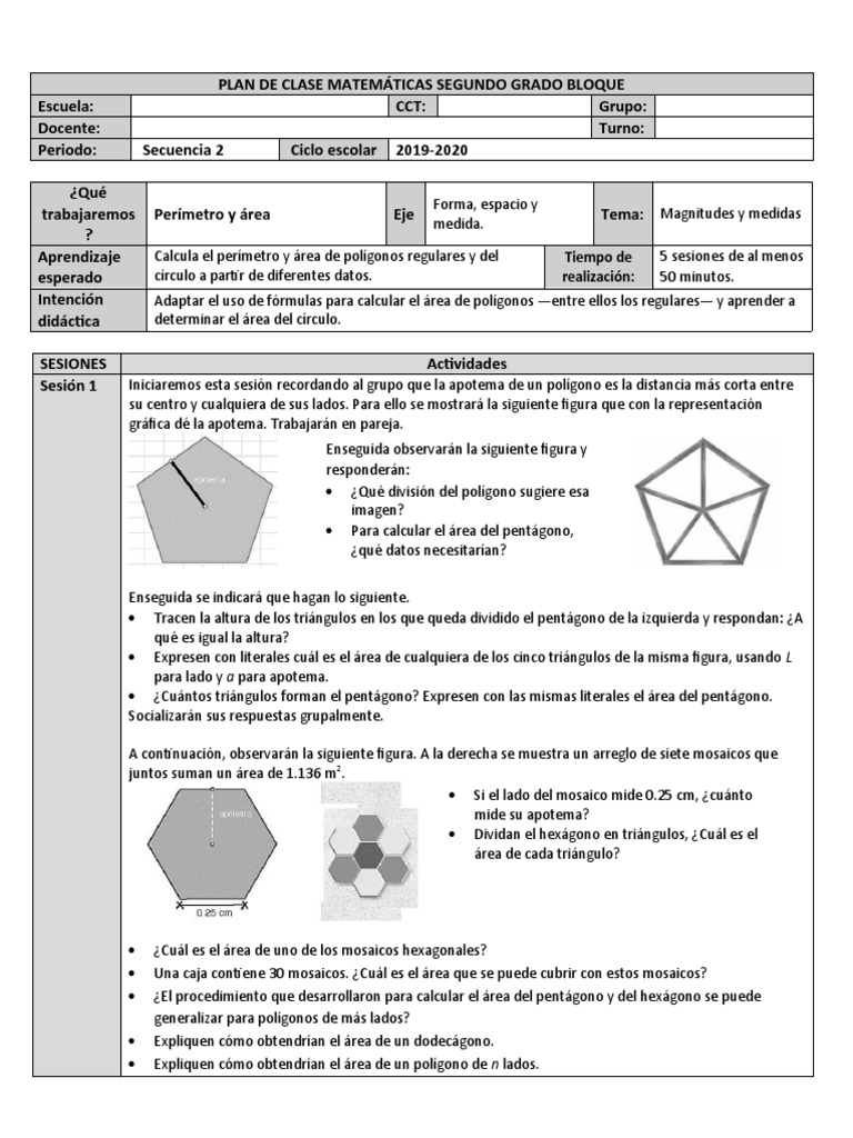 Perímetro y Área - II | PDF | Triángulo | Zona
