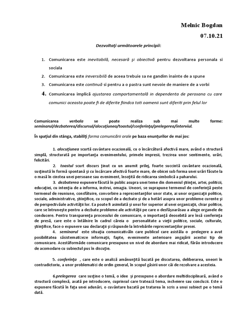 Bazele Comunicarii | PDF