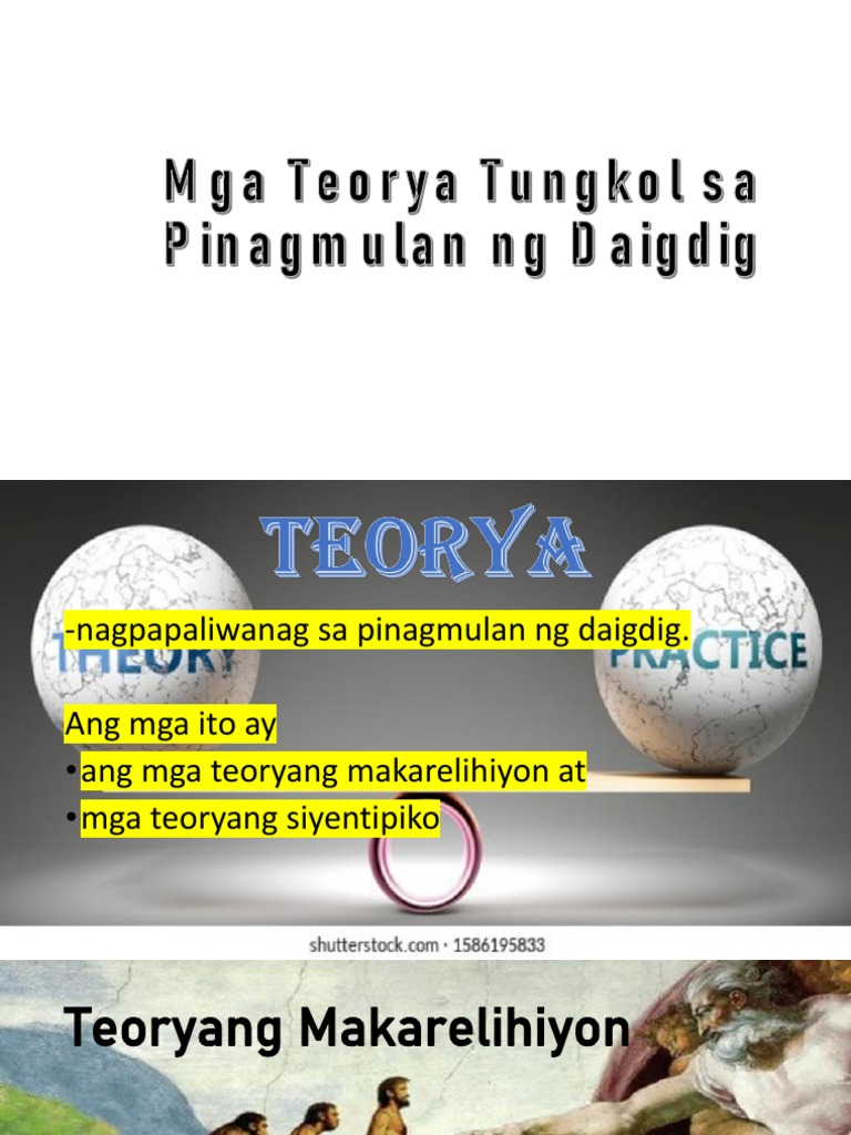 1 Mga Teorya Tungkol Sa Pinagmulan NG Daigdig | PDF