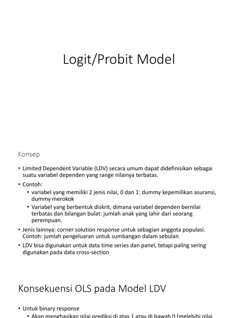Week10 Logit | PDF | Komputer