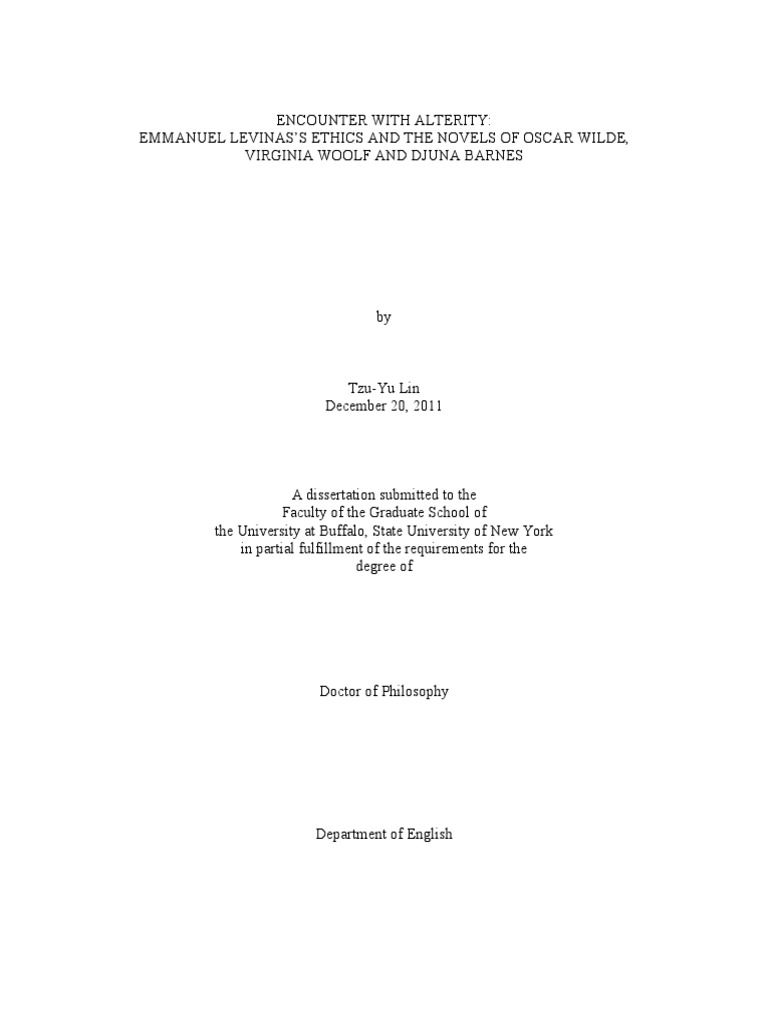 Encounters With Alterity, by Tzu-Yu Lin | PDF | Modernism | T. S. Eliot