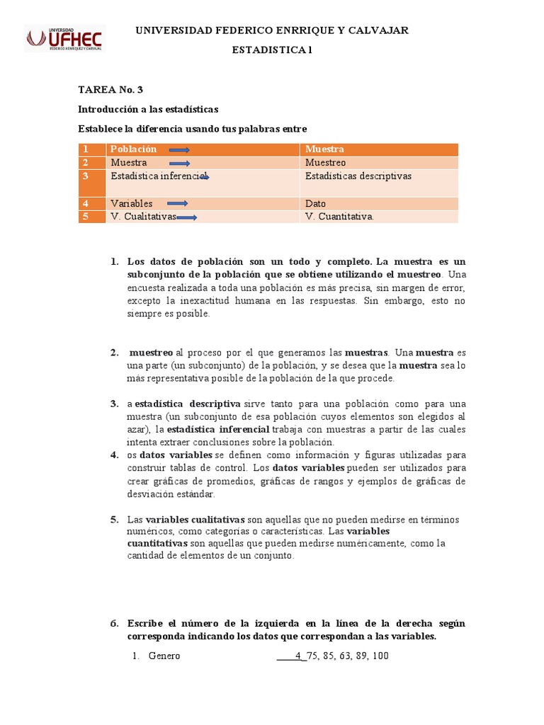 Estadistica 1 | PDF | Muestreo (Estadísticas) | Estadísticas